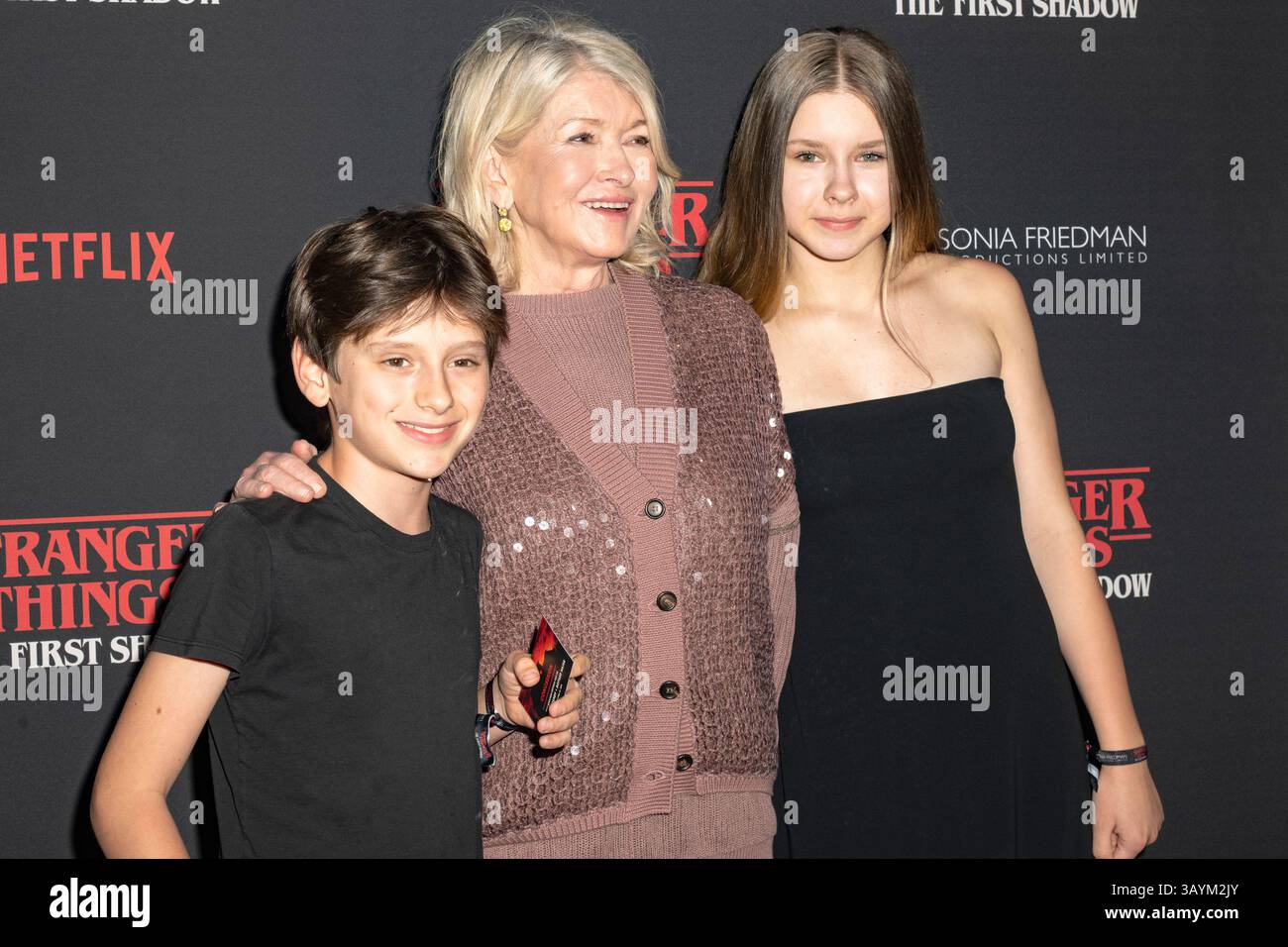 New York, USA. 22nd Apr, 2025. Martha Stewart with her grandchildren ...