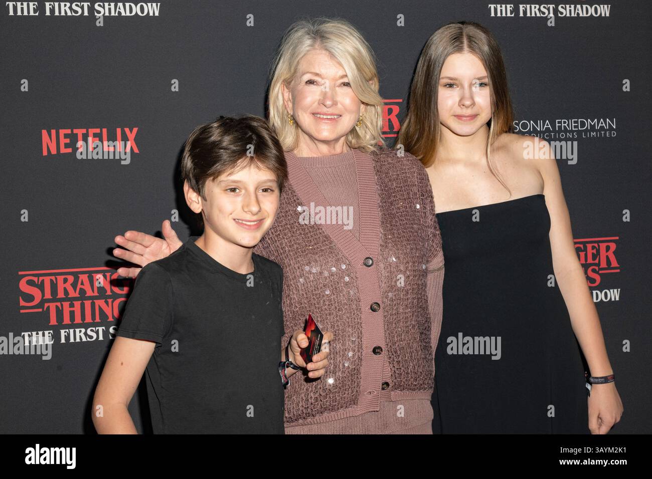 New York, USA. 22nd Apr, 2025. Martha Stewart with her grandchildren ...