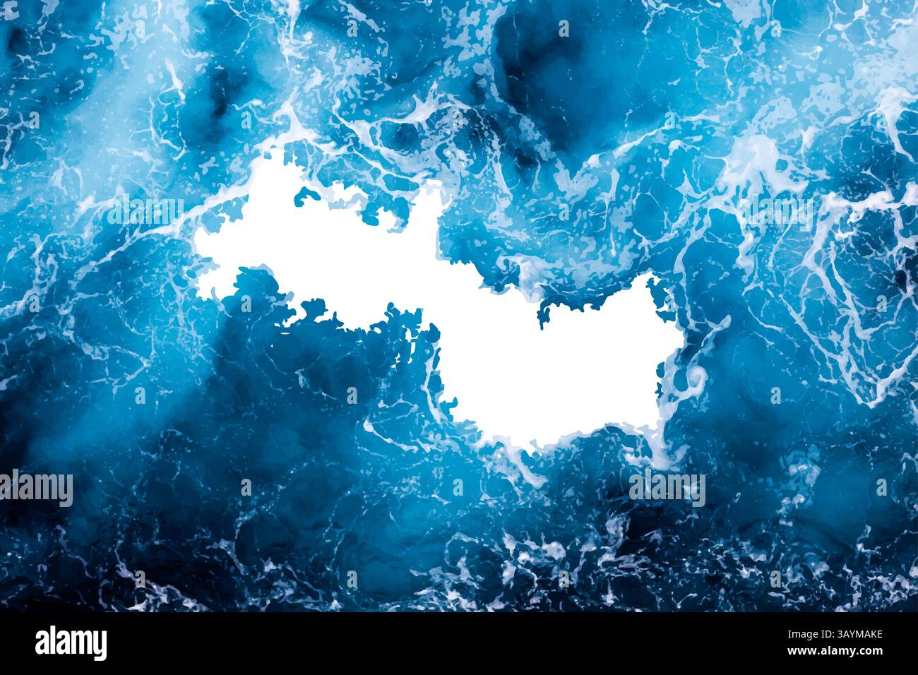 Ocean surface background. Top view of breathtaking foamy water Stock ...