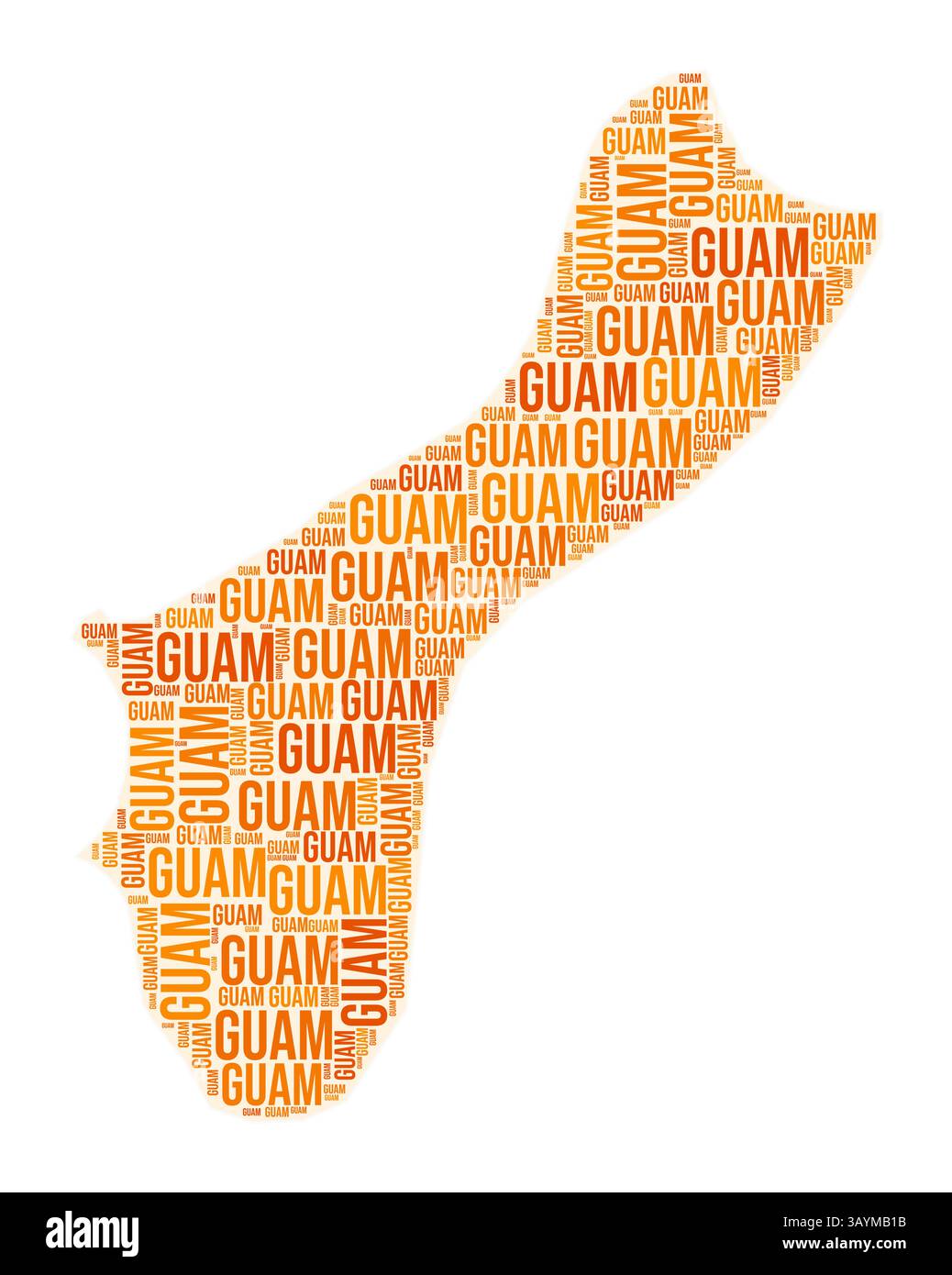 Guam region word cloud. Country shape design. Guam colored illustration ...