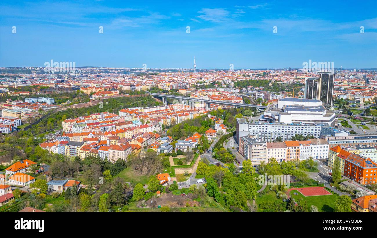 Panorama view of Nusle in Prague, Czech republic.IMAGE Stock Photo - Alamy