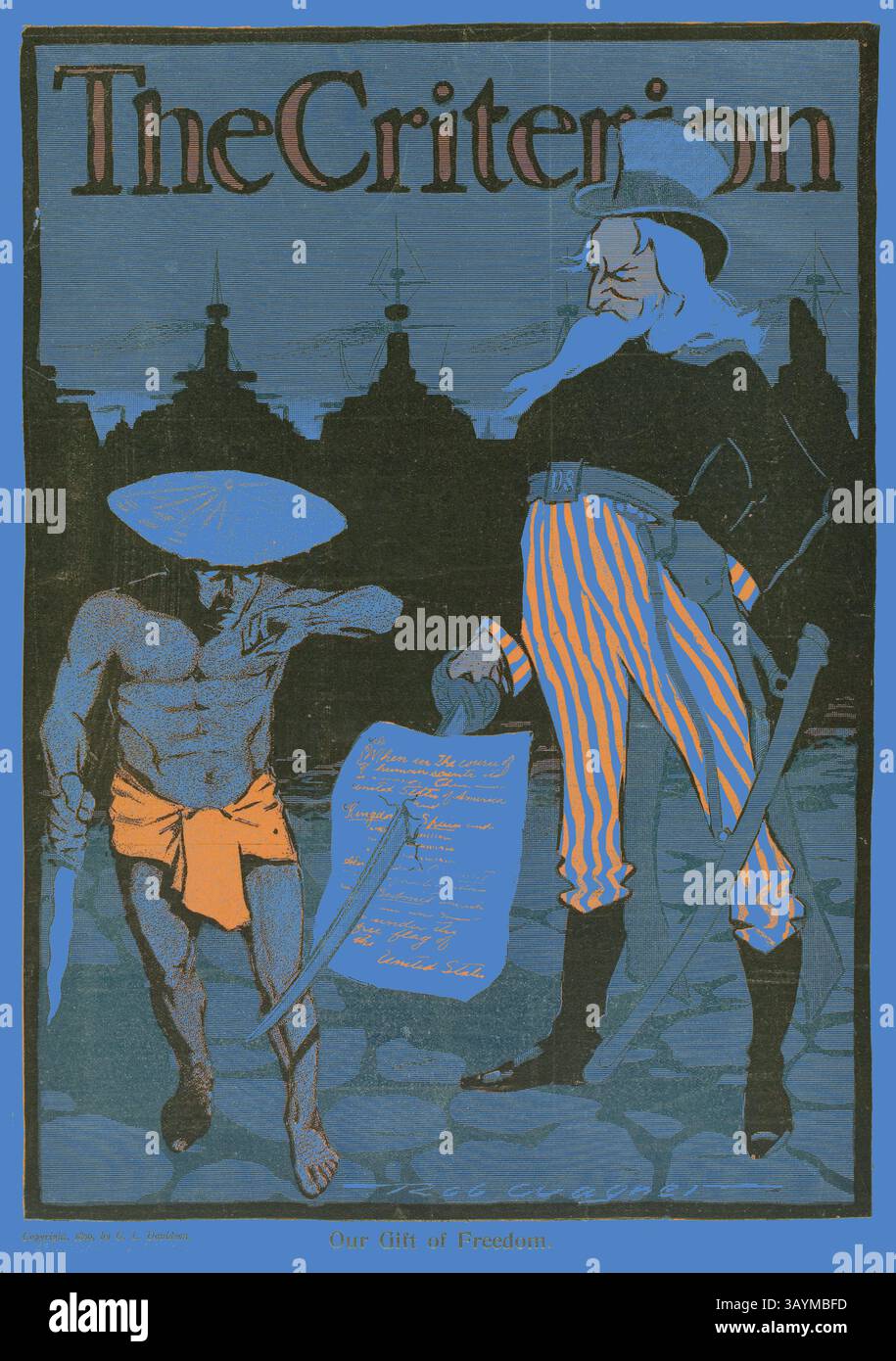 A striking illustration featuring a muscular figure in traditional ...