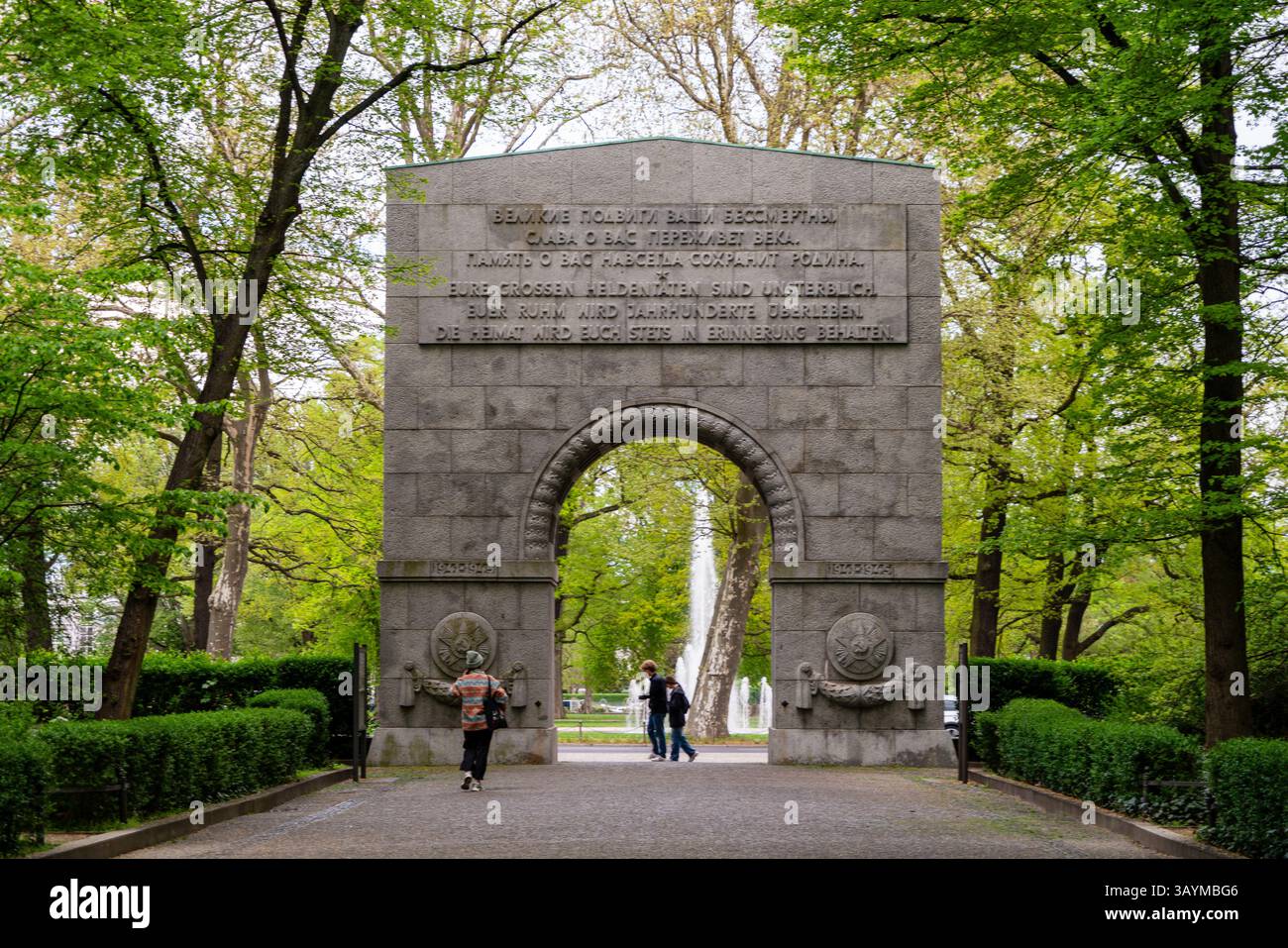 Berlin, April 22, 2025: The Soviet Memorial is a war memorial and ...
