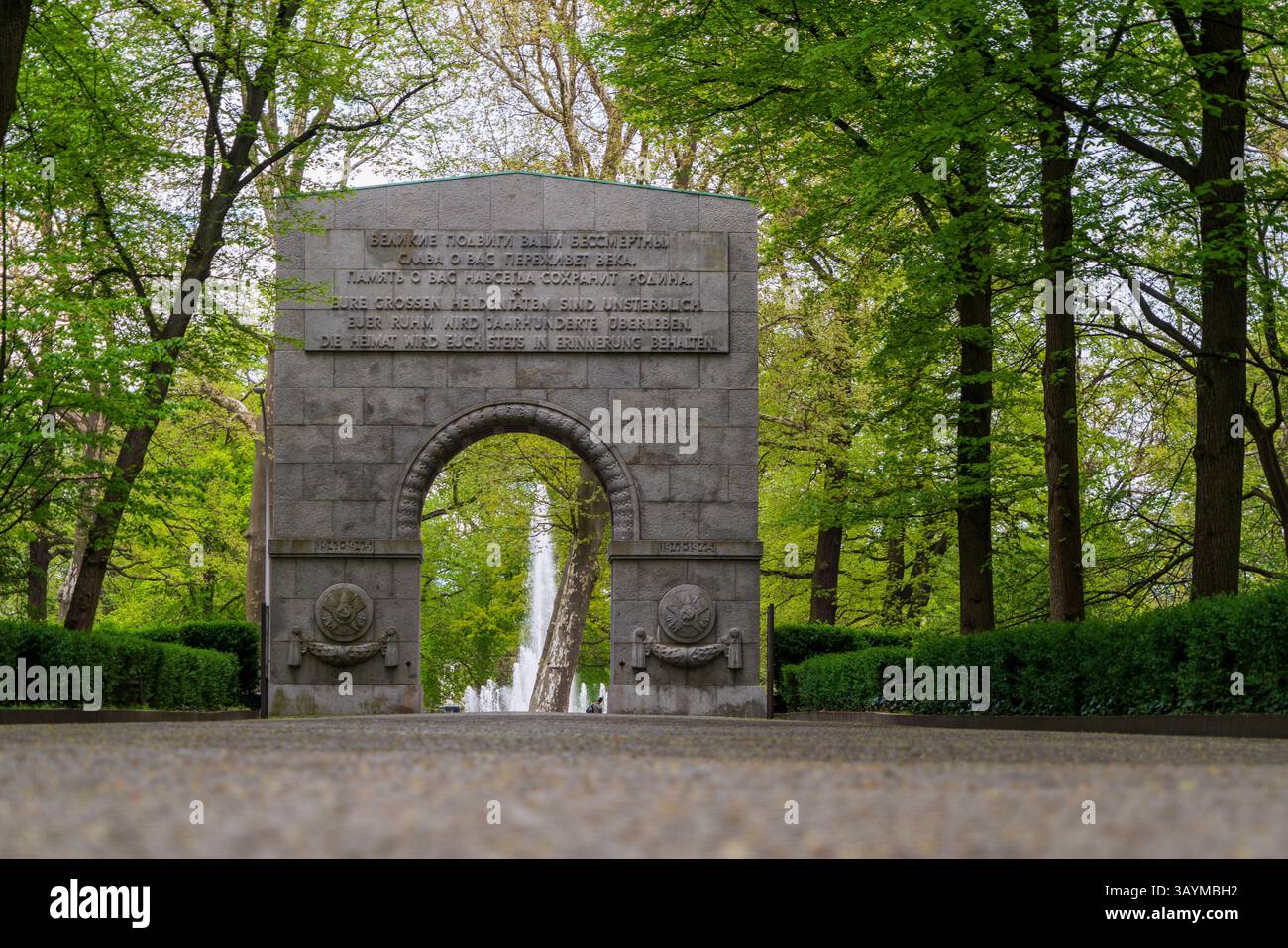 Berlin, April 22, 2025: The Soviet Memorial is a war memorial and ...