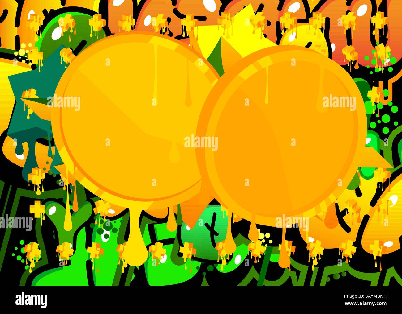 Gold Coin graffiti. Abstract modern street art decoration performed in ...