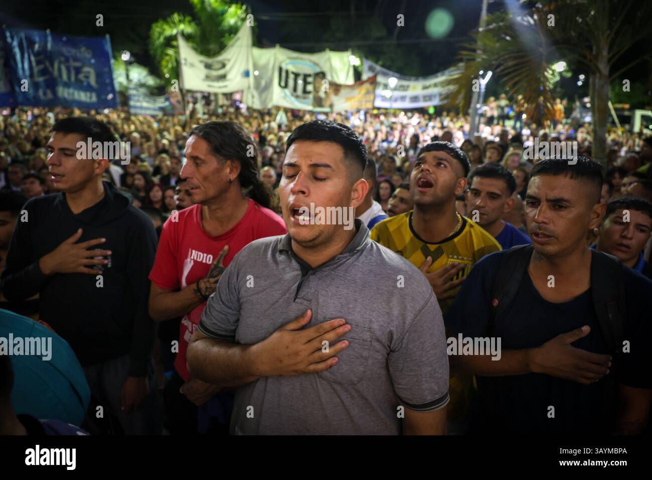 Buenos Aires, Argentina. 22nd Apr, 2025. Worshippers from the parish of ...