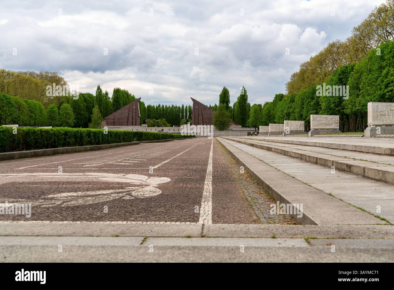 Berlin, April 22, 2025: The Soviet Memorial is a war memorial and ...