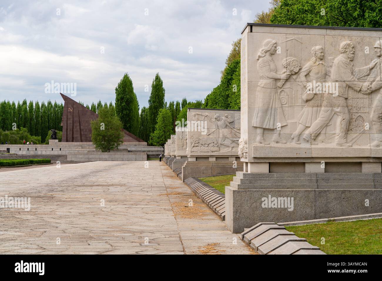 Berlin, April 22, 2025: The Soviet Memorial is a war memorial and ...