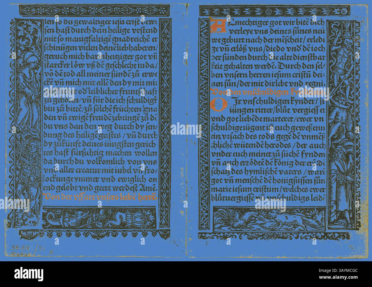 The scene features two intricately designed pages of an ancient ...