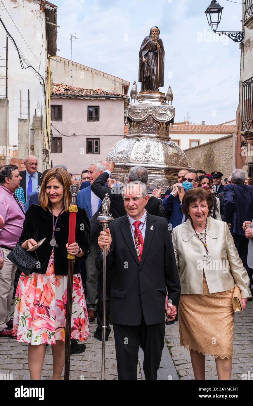 Spain, Santo Domingo de la Calzada. Town Notables Lead Procession in ...