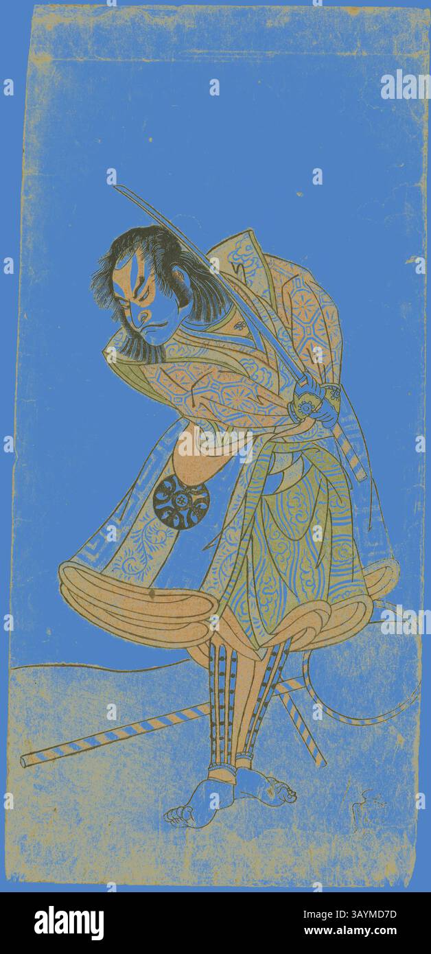 A warrior in elaborate traditional attire strikes a dynamic pose ...