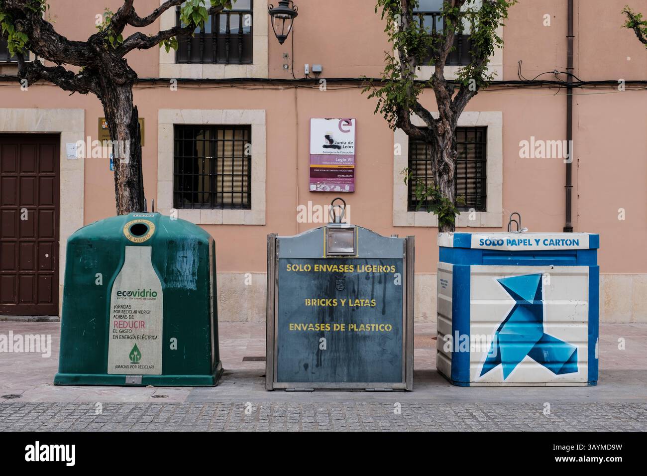 Spain, Leon. Municipal Authorities Promote Recycling of Rubbish Stock ...