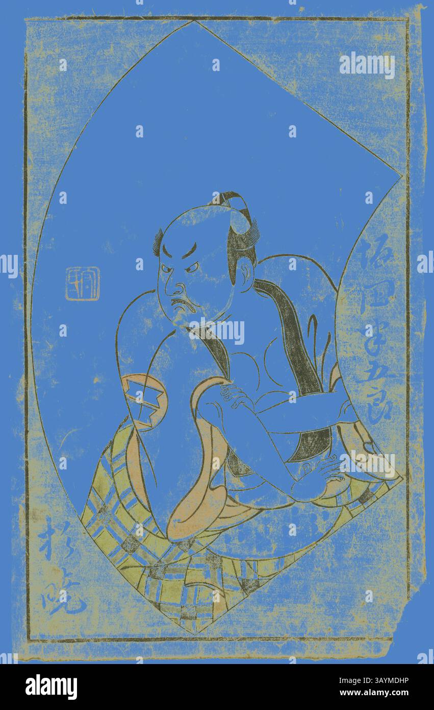 A traditional depiction of a sumo wrestler, showcasing intricate ...