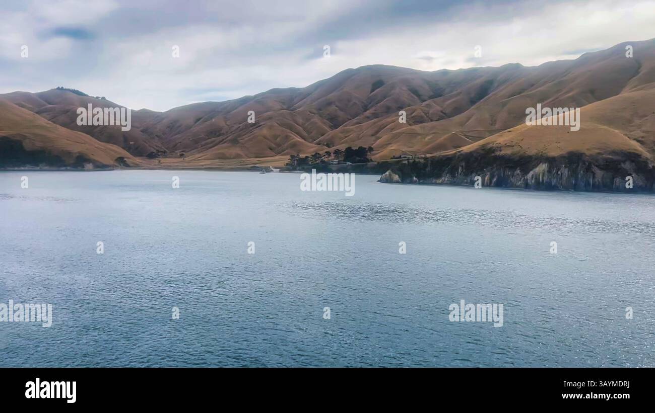Sailing across cooks strait on the Interislander ferry Stock Photo - Alamy