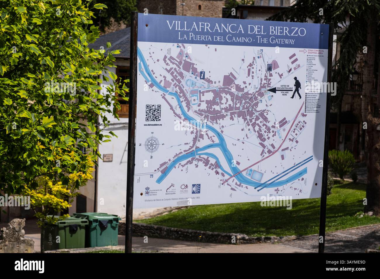 Villafranca del bierzo map hi-res stock photography and images - Alamy