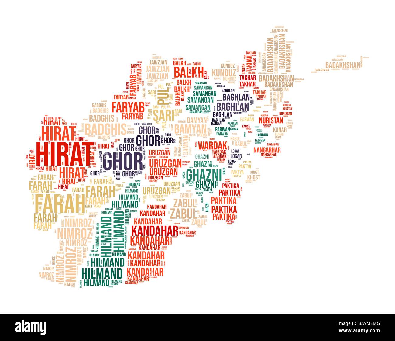 Afghanistan word cloud country Stock Vector Images - Alamy