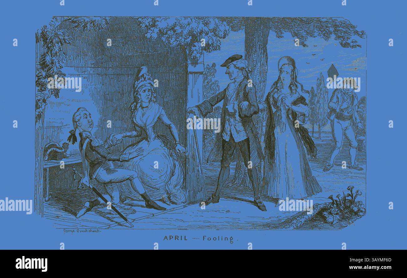 Playful moment typical of april fools day antics hi-res stock ...