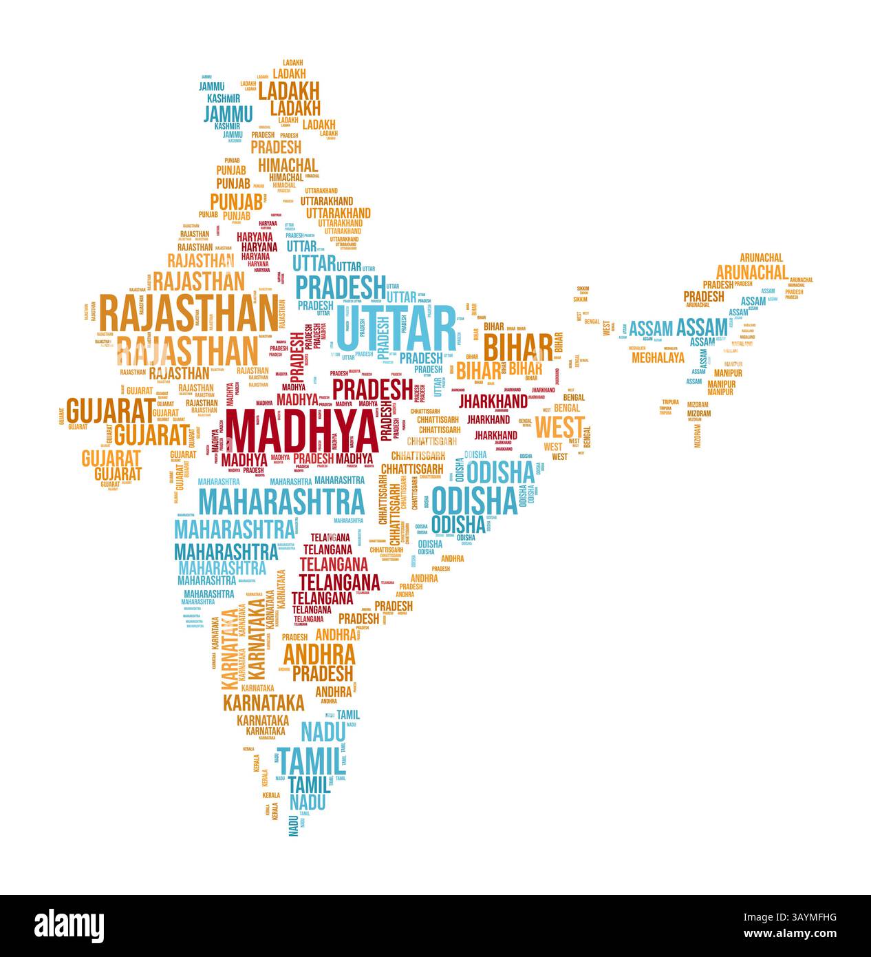 Map india national flag Stock Vector Images - Alamy