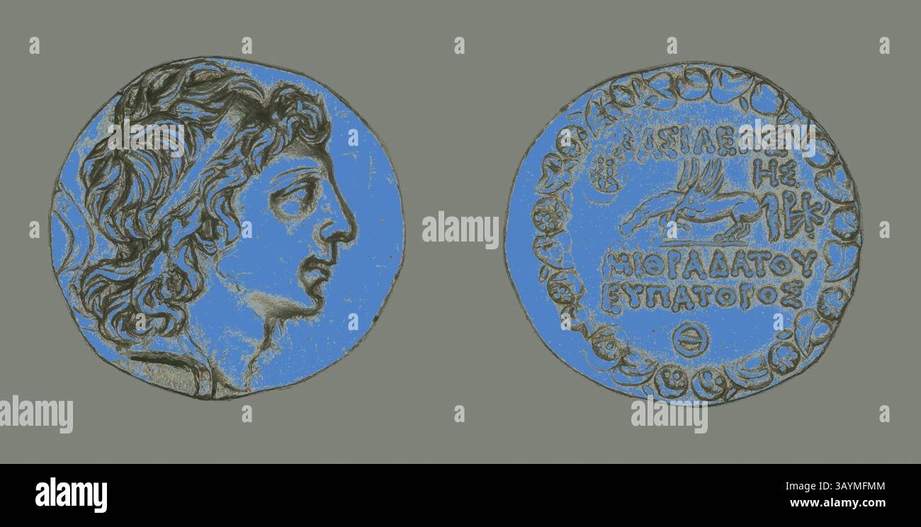 A coin featuring a profile of a historical figure on one side and ...