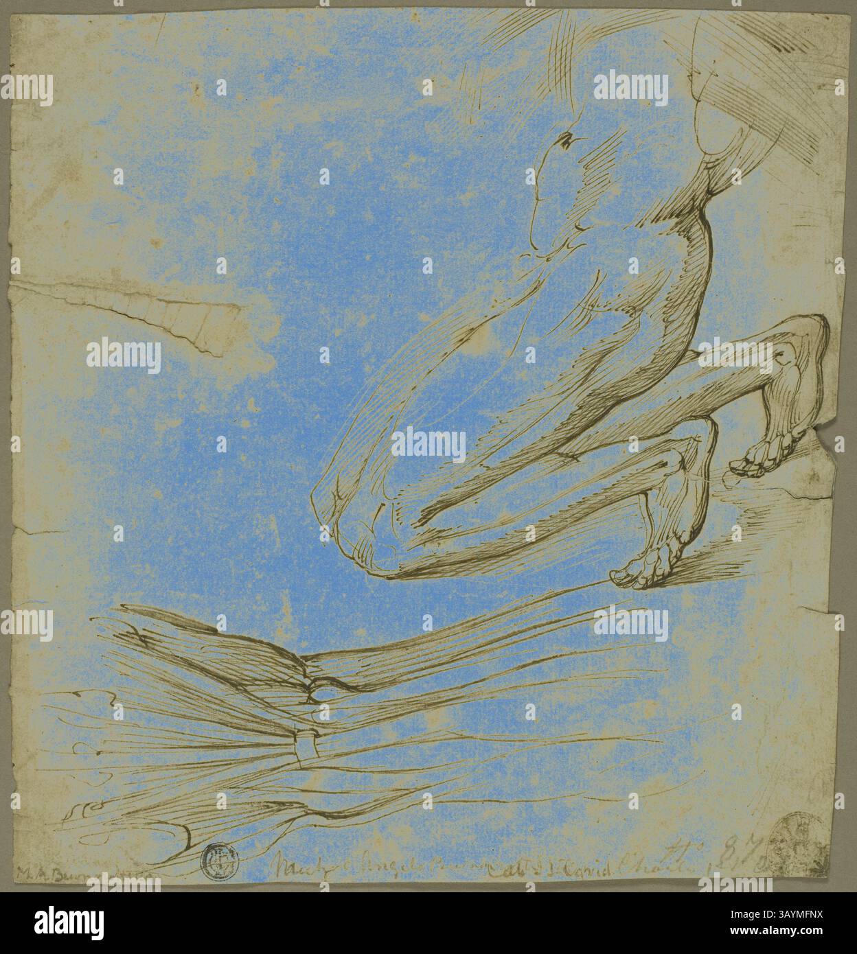 A dynamic figure in a crouching position, showcasing the intricate ...