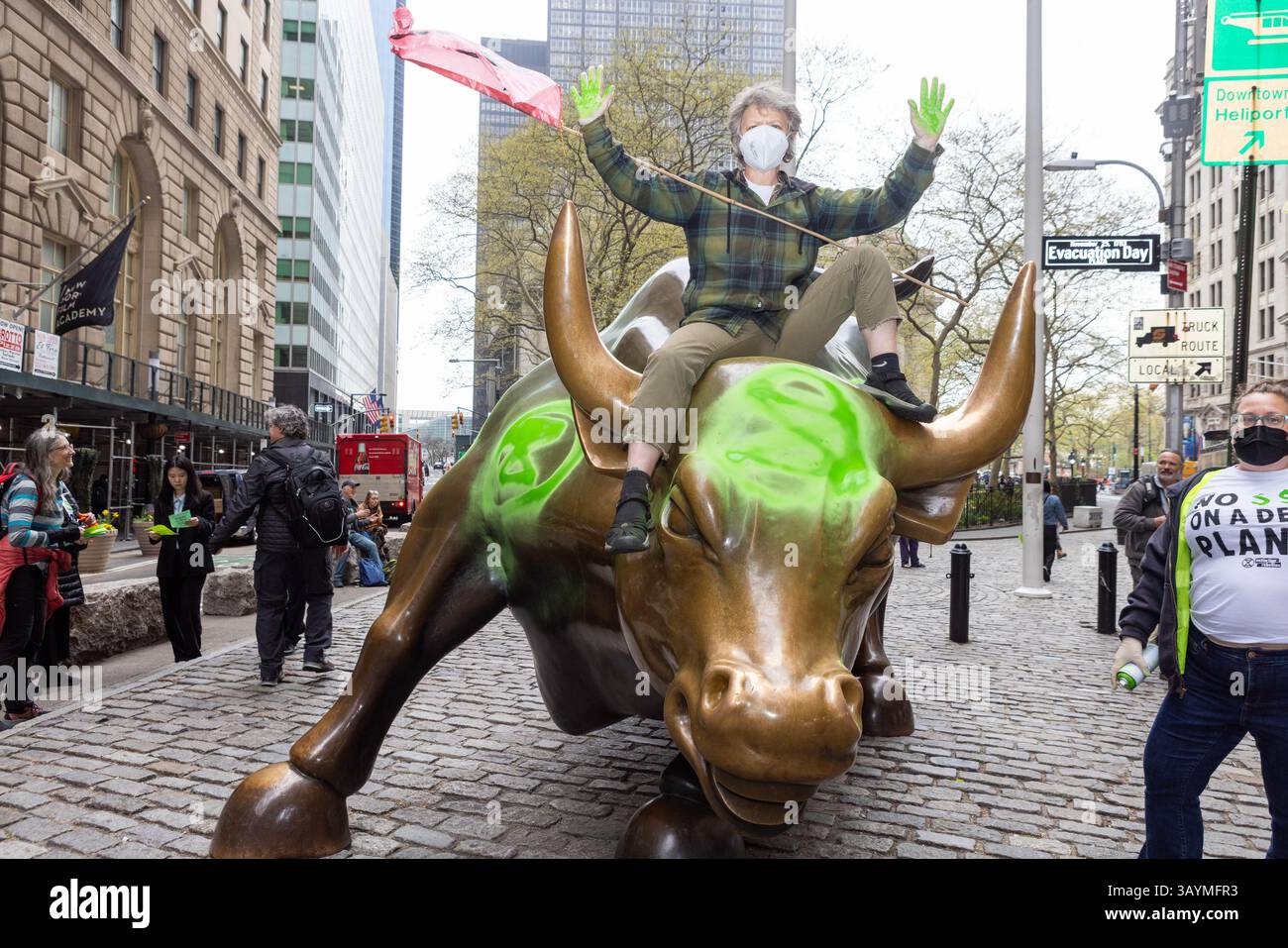 New York, United States. 21st Apr, 2025. The Extinction Rebellion ...
