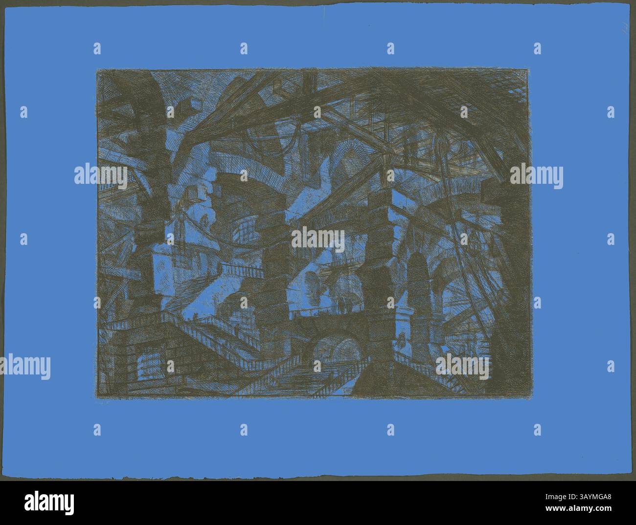 Labyrinthine architectural structure features grand staircases hi-res ...