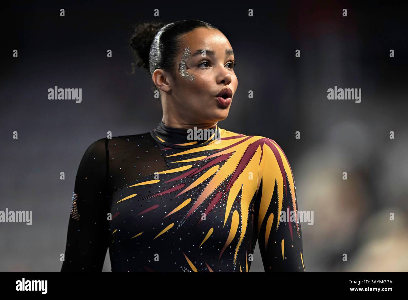 April 17, 2025, Fort Worth, US: MYA HOOTEN from the University of ...