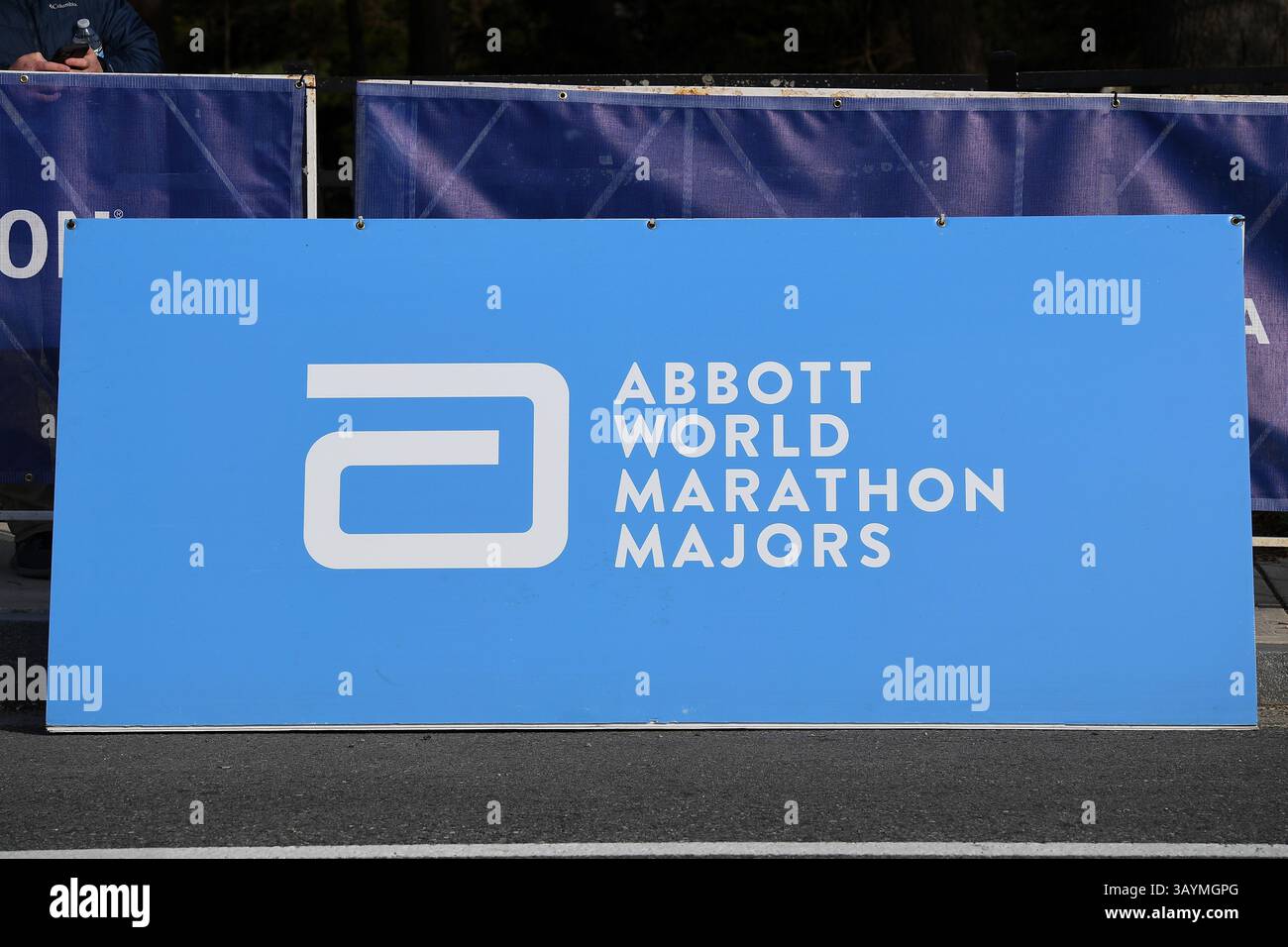 HOPKINTON, MA - APRIL 21: A general view of the Abbott World Marathon ...