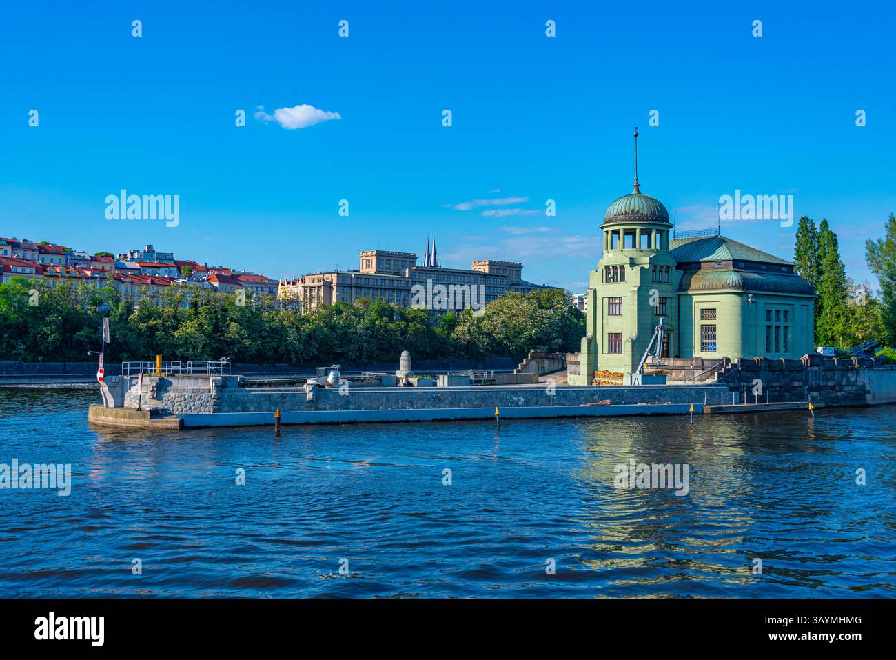 Hydro power plant at Stvanice, Prague, Czech republic.IMAGE Stock Photo ...
