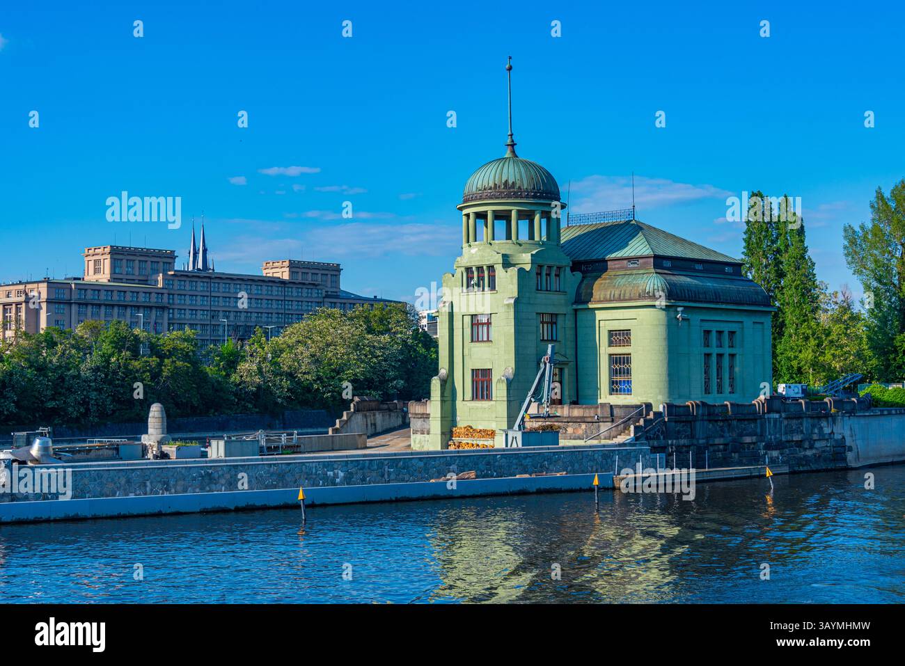 Hydro power plant at Stvanice, Prague, Czech republic.IMAGE Stock Photo ...