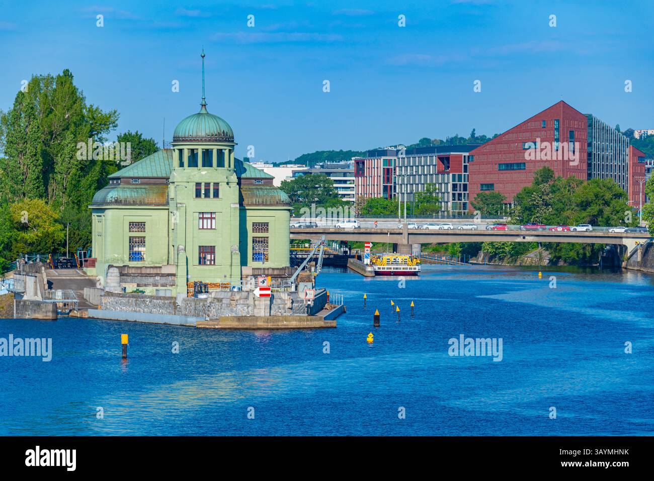 Hydro power plant at Stvanice, Prague, Czech republic.IMAGE Stock Photo ...