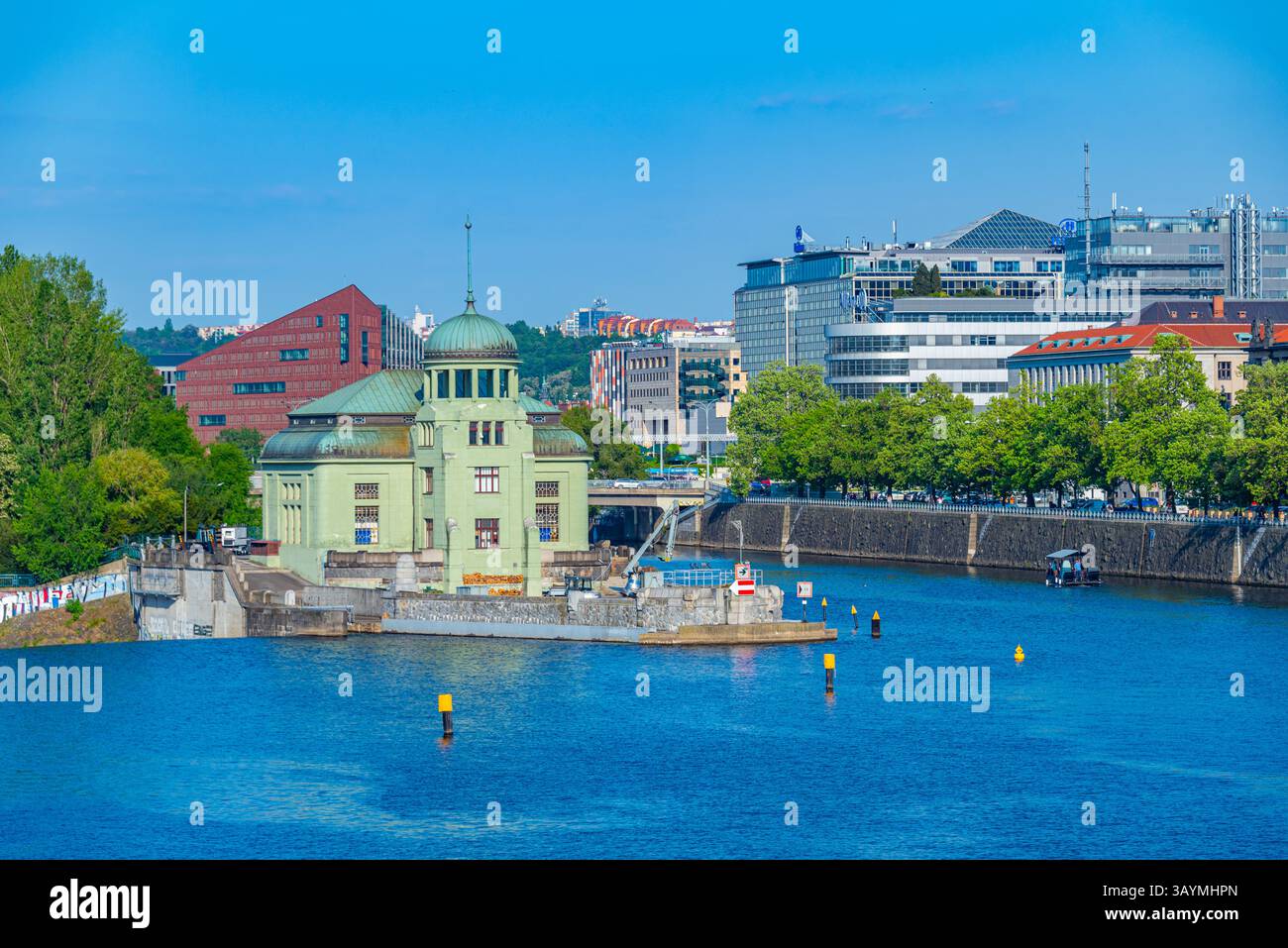 Hydro power plant at Stvanice, Prague, Czech republic.IMAGE Stock Photo ...