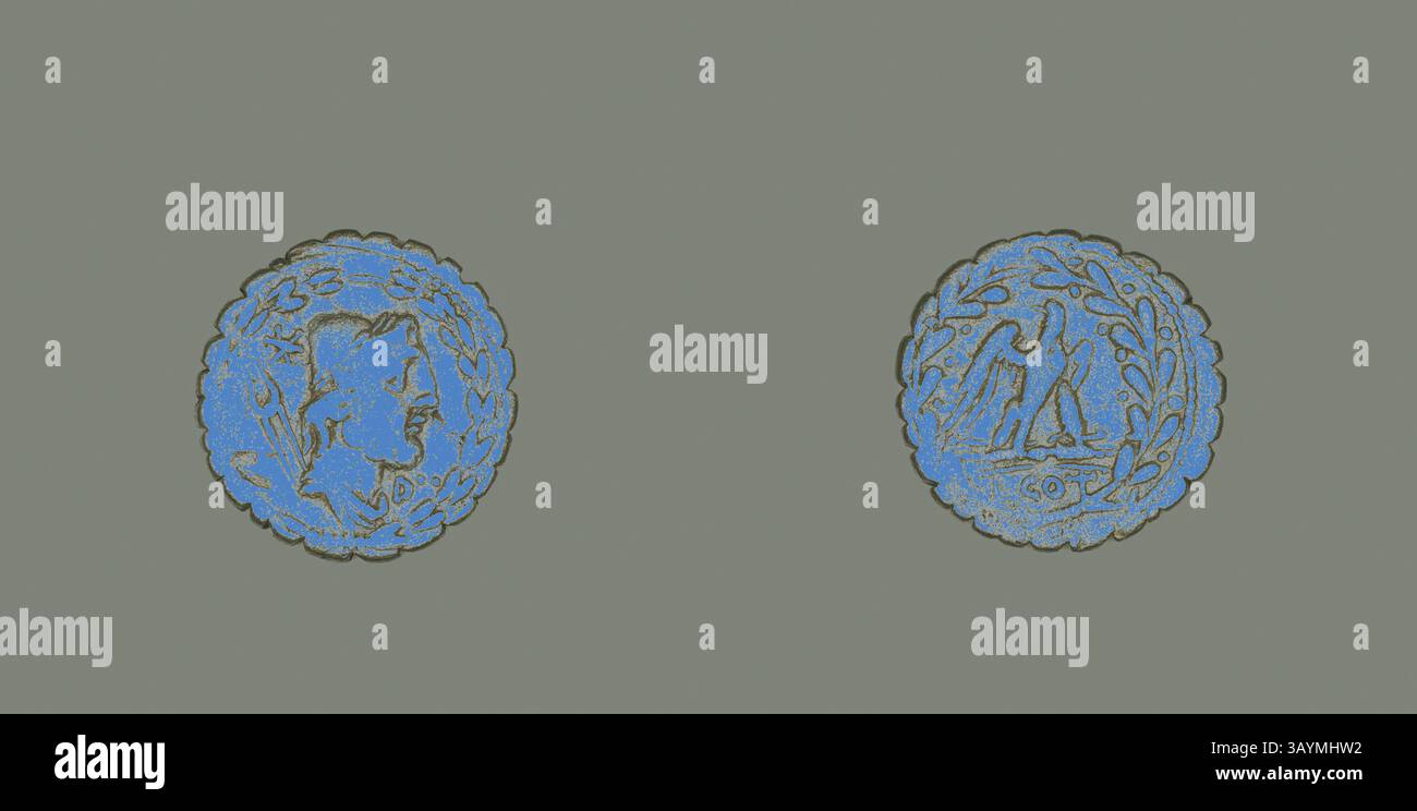 Pair of circular coins hi-res stock photography and images - Alamy