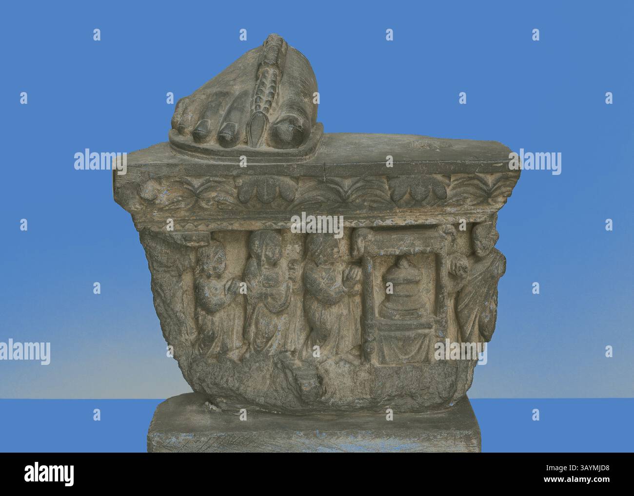 Showcasing silhouettes of devotees hi-res stock photography and images ...