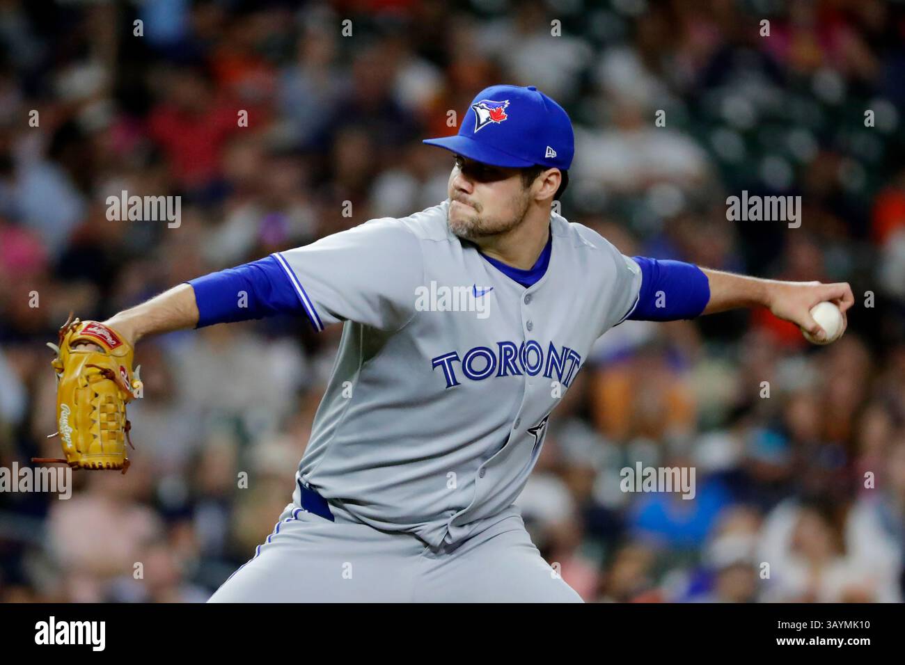 Toronto Blue Jays relief pitcher Brendon Little throws against the ...