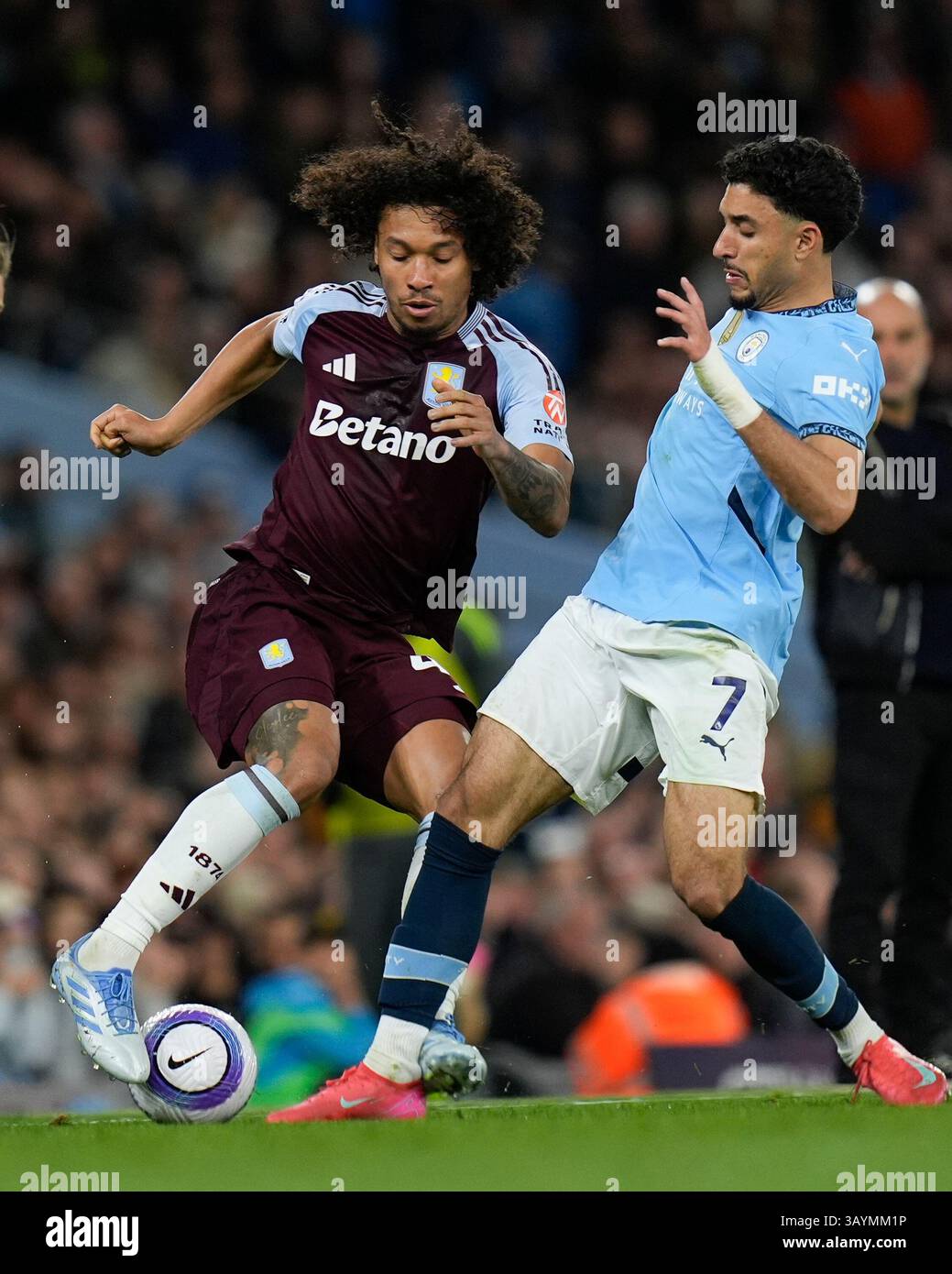 Etihad Stadium, Manchester, UK. 22nd Apr, 2025. Premier League Football, Manchester City versus ...