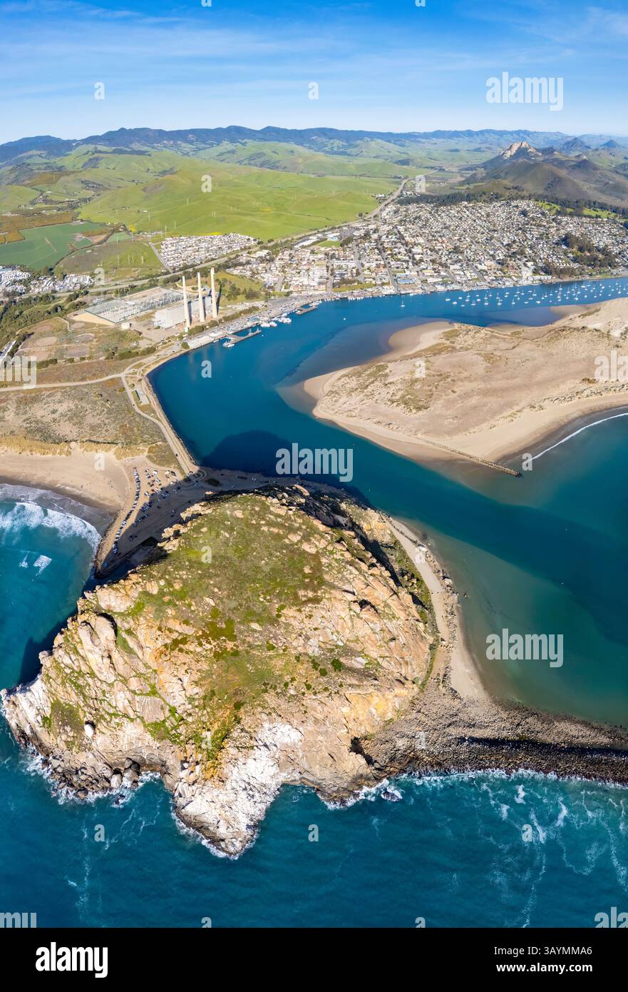 Aerial view over large rock hi-res stock photography and images - Alamy
