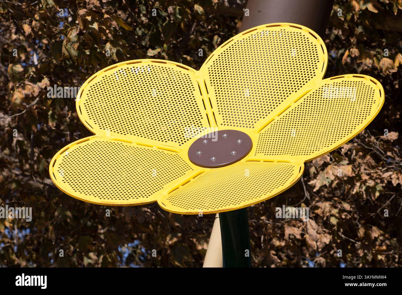 large flower decoration at playground Stock Photo - Alamy