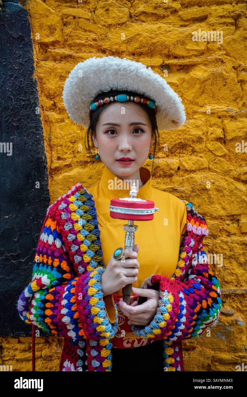 The act of spinning the wheel, known as mani khorlo, is a traditional ...