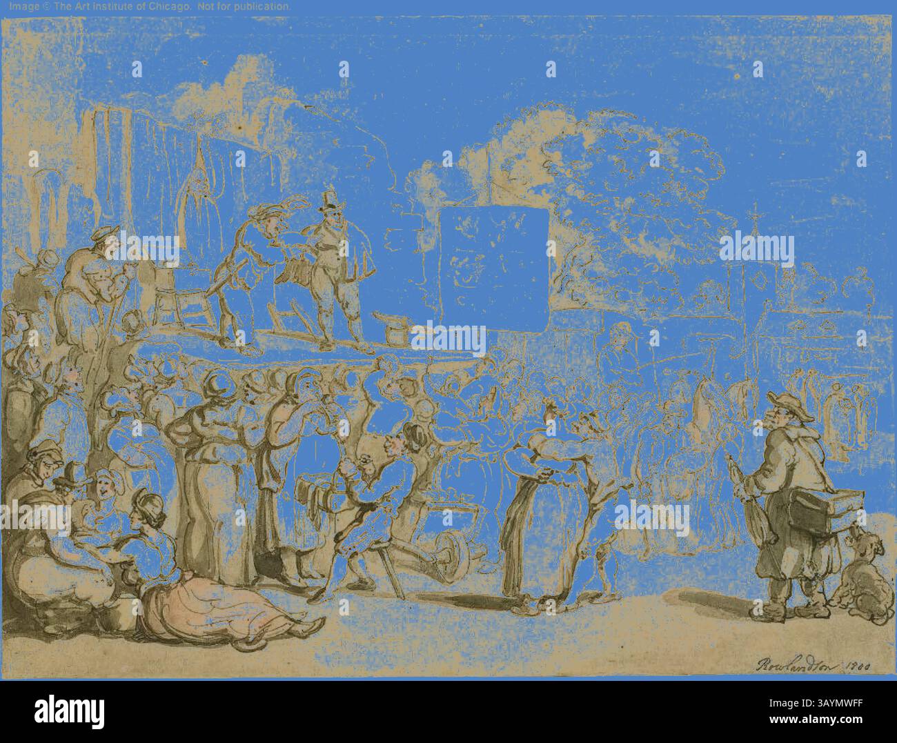 Vibrant scene depicts whimsical characters hi-res stock photography and ...