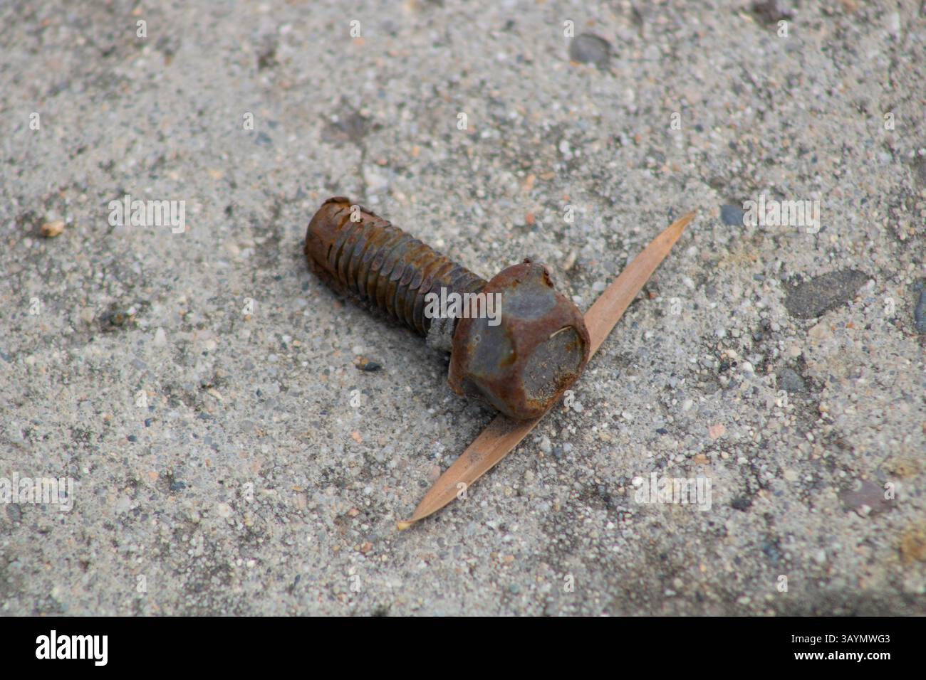 Threaded bolt details screw hi-res stock photography and images - Alamy