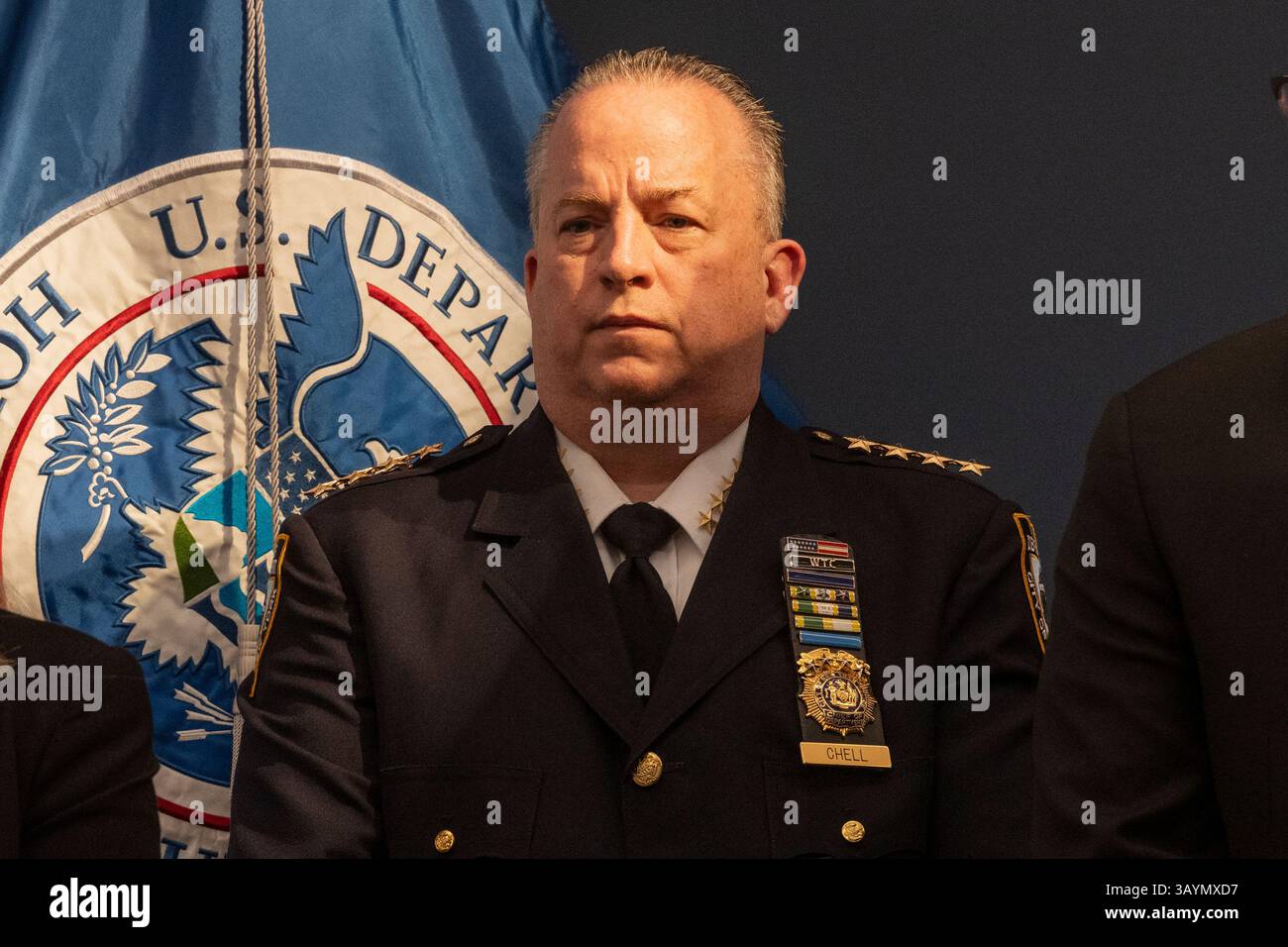 New York, NY, April 22, 2025: Chief of NYPD Department John Chell ...