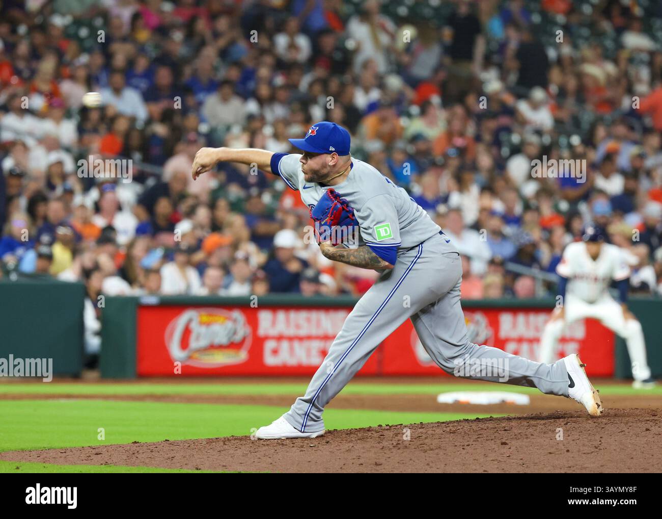 HOUSTON, TX - APRIL 22: Toronto Blue Jays pitcher Yariel Rodríguez (29 ...