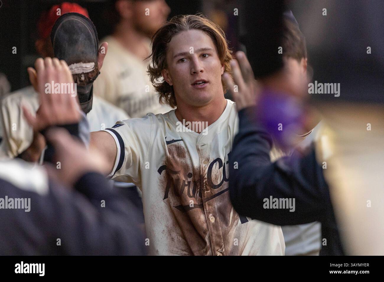 Minneapolis, Minnesota, USA. 22nd Apr, 2025. Minnesota Twins player ...