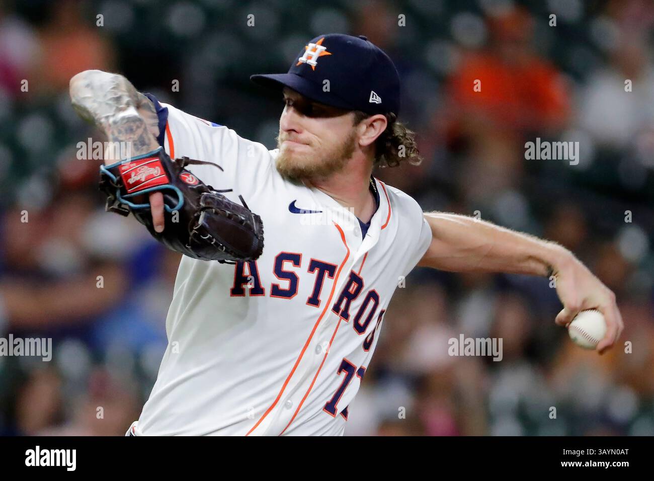 Houston Astros closing pitcher Josh Hader throws against the Toronto ...