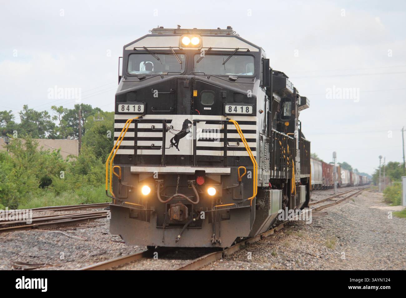 Freight Trains-Houston Texas Stock Photo - Alamy