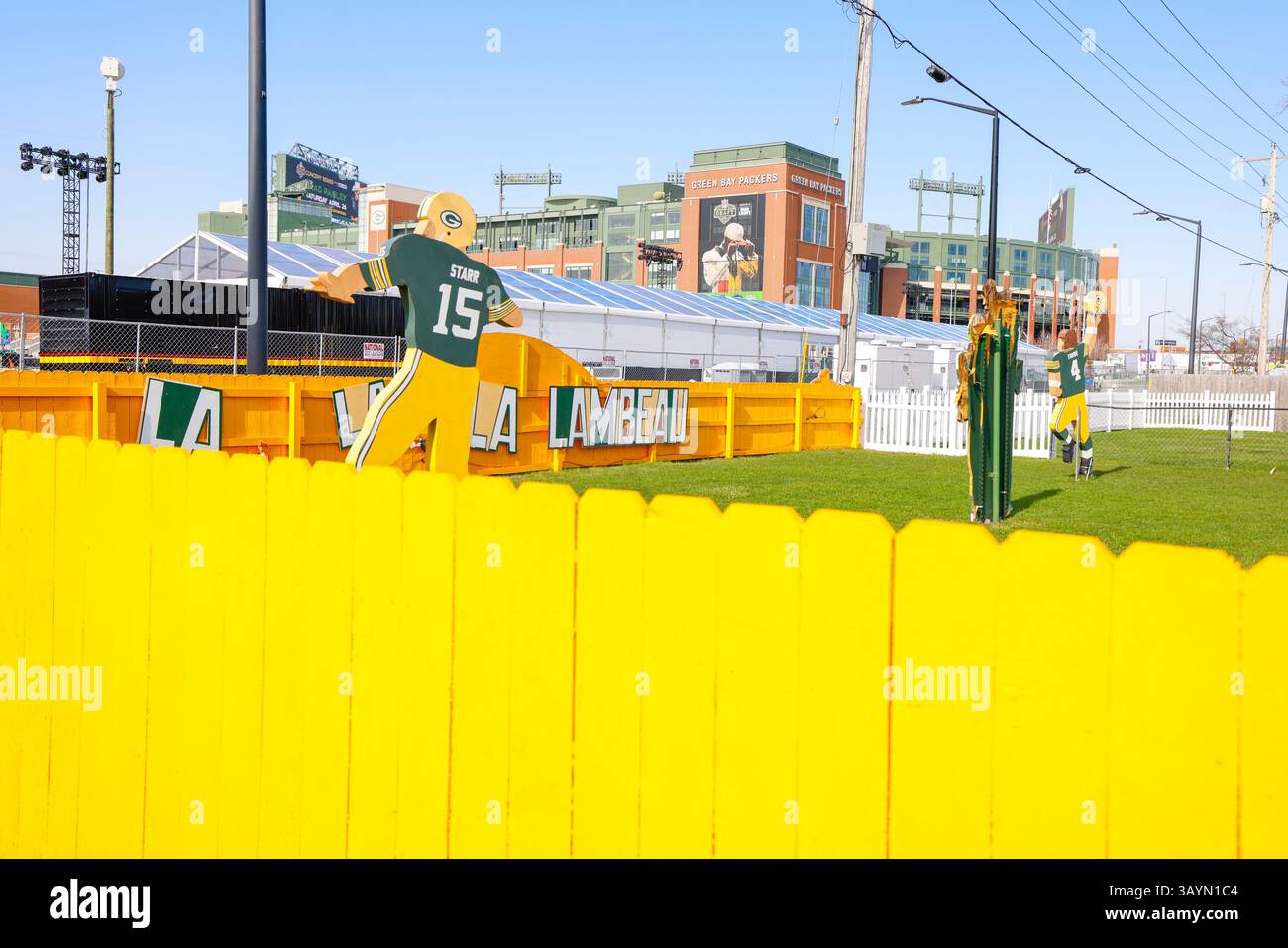Lambeau field in Green Bay, Wis ahead of the NFL draft is shown on ...