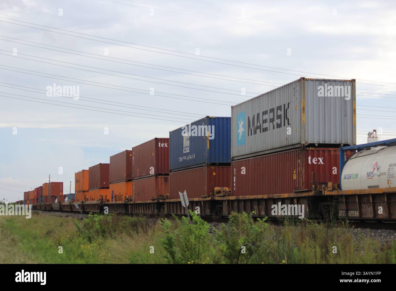 Freight Trains-Houston Texas Stock Photo - Alamy