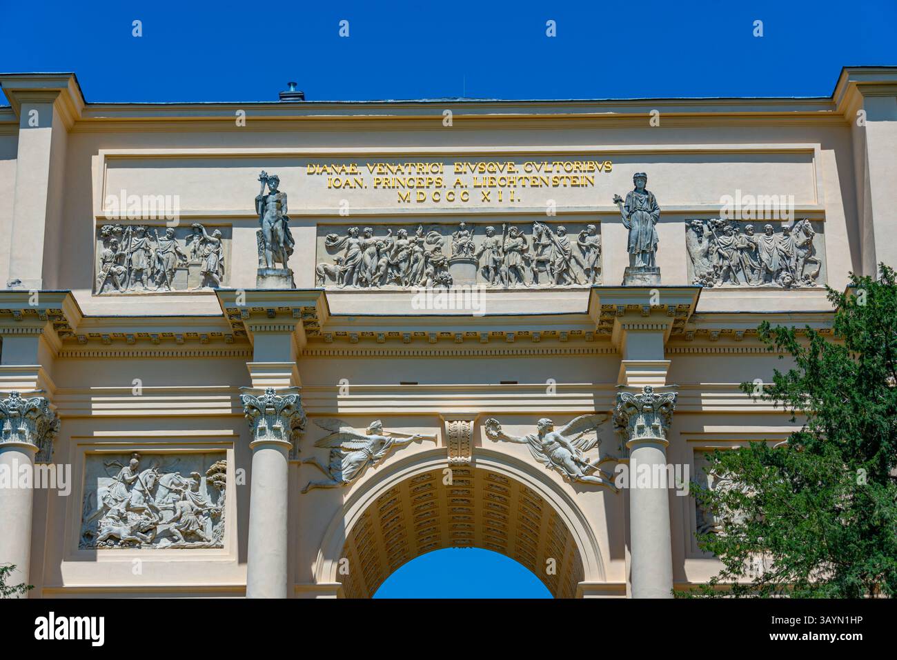 Rendezvous temple at Lednice-Valtice complex in Czech republic.IMAGE ...