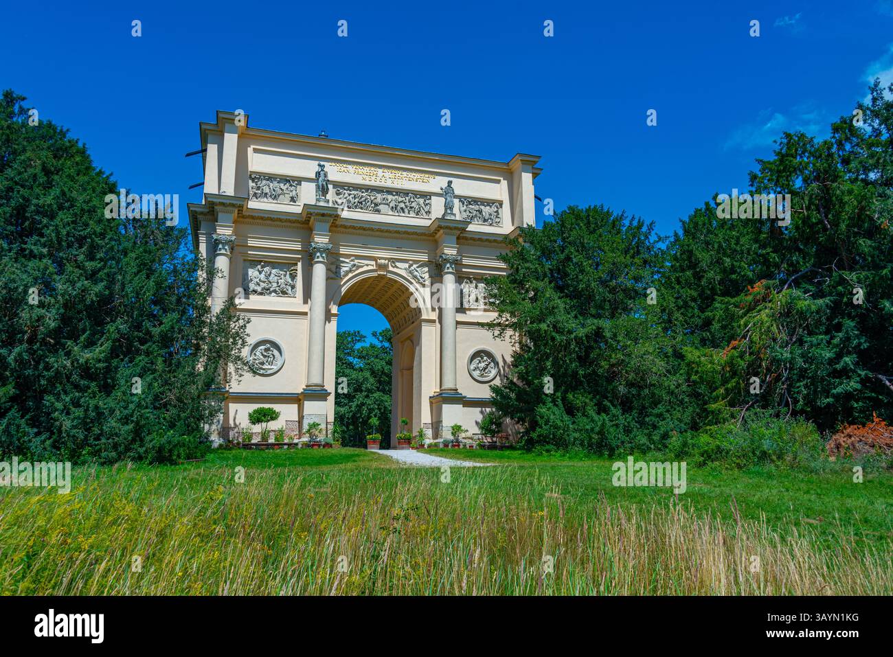 Rendezvous temple at Lednice-Valtice complex in Czech republic.IMAGE ...